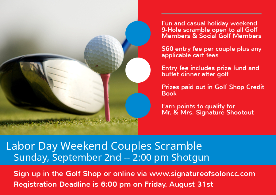 Holiday Couples Scramble | Signature of Solon | 2018-09-02